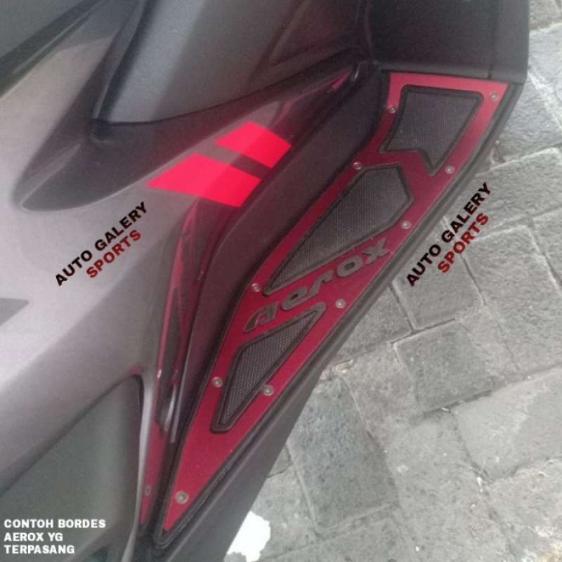 Promo Bordes Aerox/alas Kaki Aerox/pijakan Aerox - Merah Diskon 23% Di ...