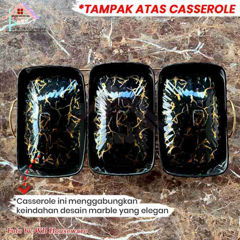 Jual Fiorenza 7pcs Prasmanan Set Segi + Tutup + Rak Motif Marble Duluxe ...