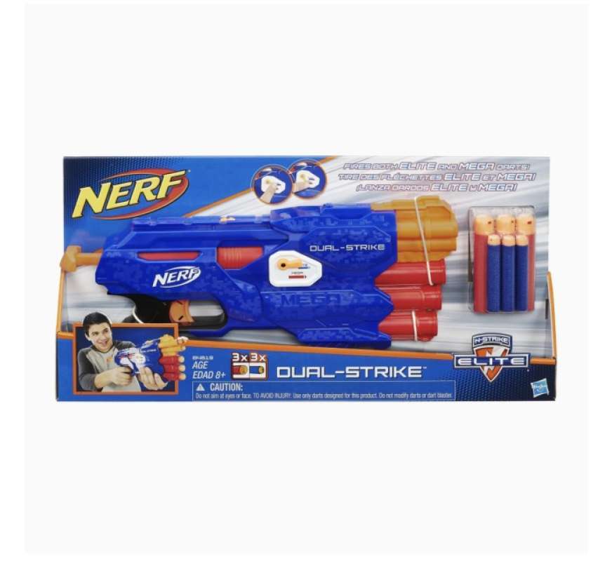 Promo Nerf N-strike Elite Dual Strike Blaster Dualstrike New Diskon 50% ...