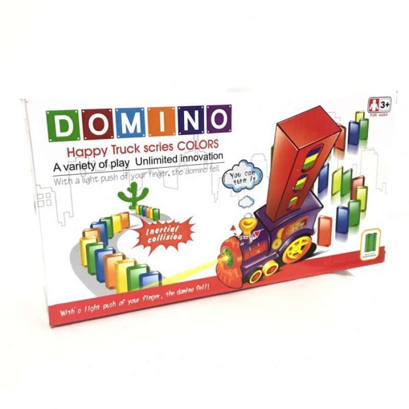 Promo Mainan Edukasi Anak Kereta Api Penyusun Domino Automatic Domino Train Diskon 50% Di Seller ...