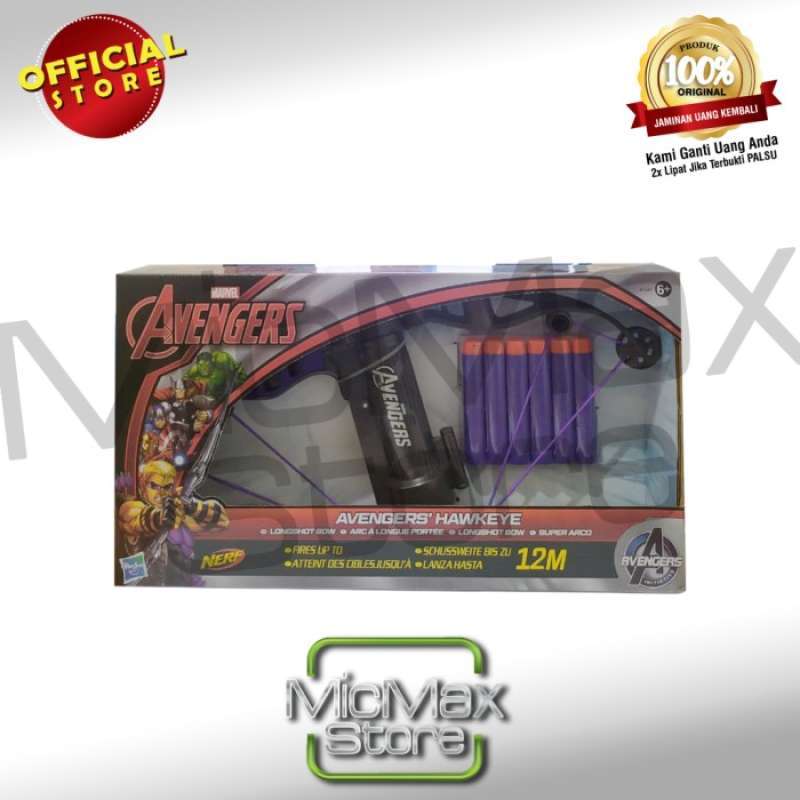 Promo Nerf Marvel Avengers Hawkeye Longshot Bow Panahan B1645 Diskon 50 ...
