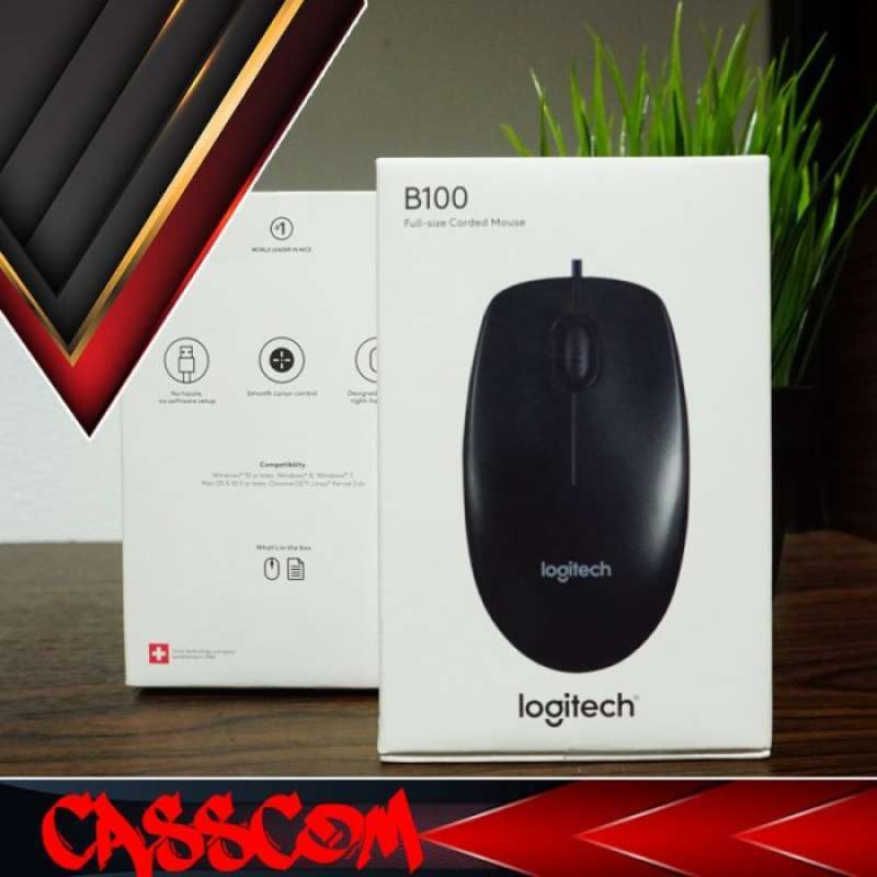 Promo 100% Produk Ori Logitech Mouse B100 Usb Original - Full-size ...