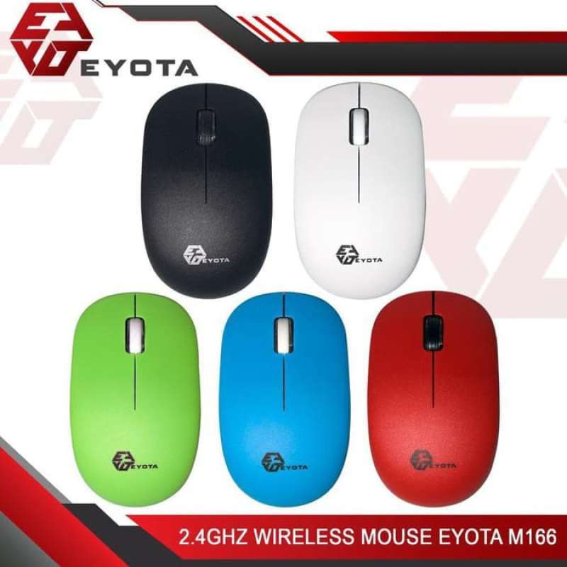Jual Eyota M166 M-166 Varian Warna Wireless Mouse 2.4 Ghz Colokan Usb ...
