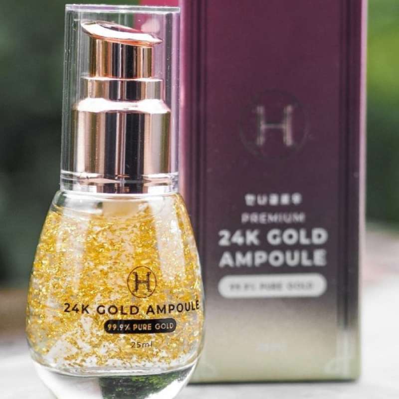Promo Hanna Glow Premium 24k Gold Ampoule Original! Travel Size 25ml Diskon 33% Di Seller Amor ...