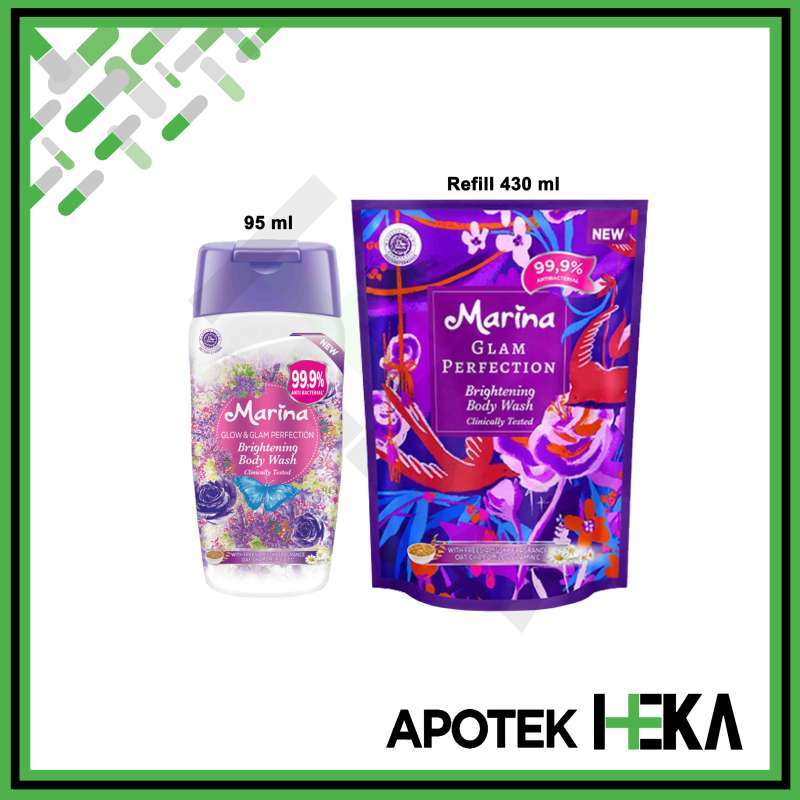 Jual Marina Brightening Body Wash Glam Perfection - Sabun Cair 95 Ml Di ...