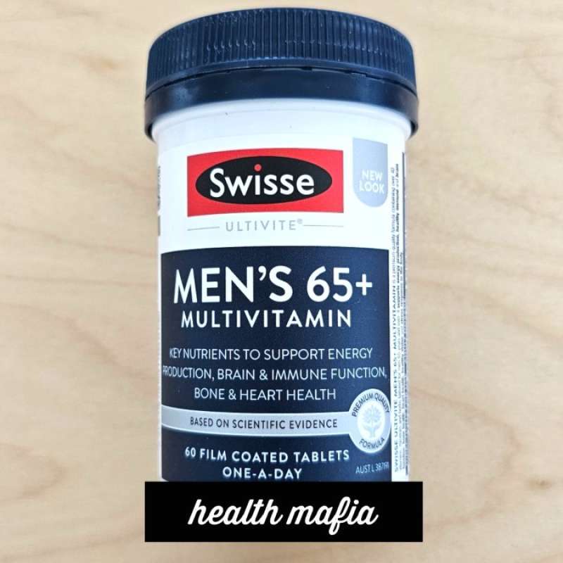 Promo Swisse Men's Ultivite 65+ Multivitamin 60 Tablets Diskon 33% Di ...