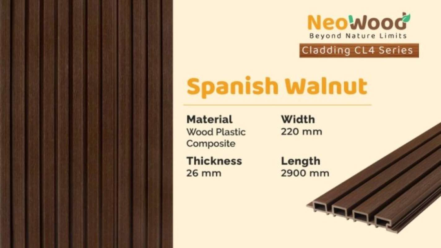 Promo Wpc Wallpanel Outdoor Cladding Panel Cl 4 Neowood Dinding Diskon ...