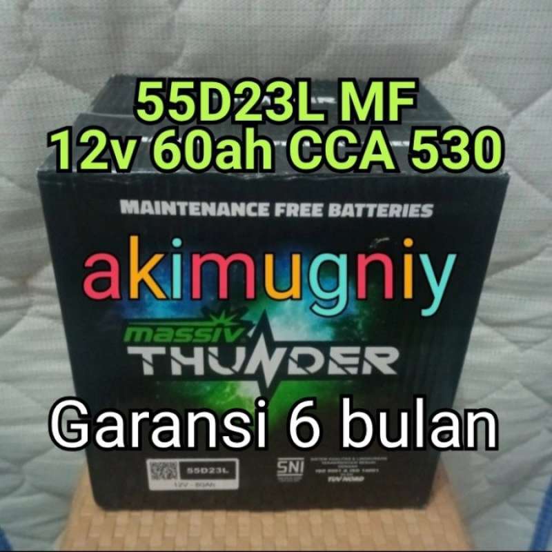 Promo Aki 55d23l Mf Kering 12v 60ah Xtrail Alphard Innova Gs Incoe ...
