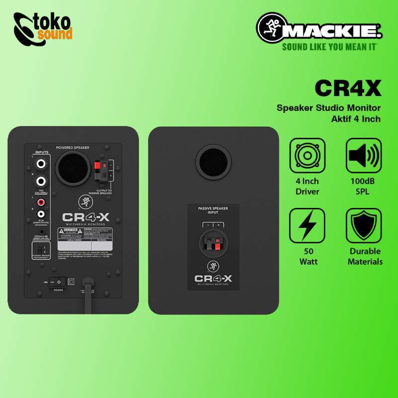 Jual Mackie Cr4 X Cr4x Cr-4x Active Studio Monitor - Sepasang Di Seller Tokosound Proaudio ...