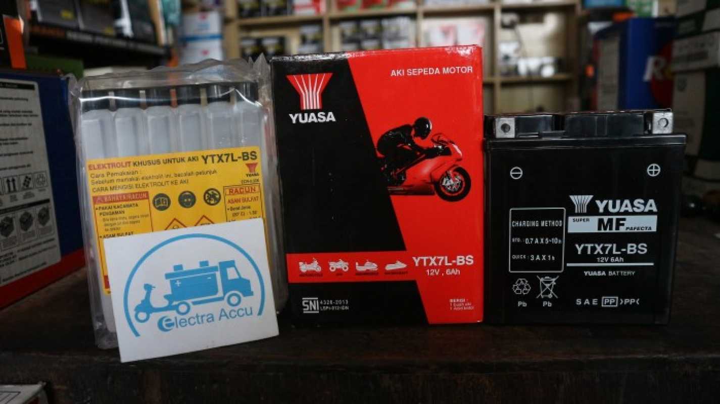 Promo Aki Motor Kawasaki Klx 150 Ytx7l Yuasa Accu Kering Diskon 12% Di Seller Toplets Shop ...