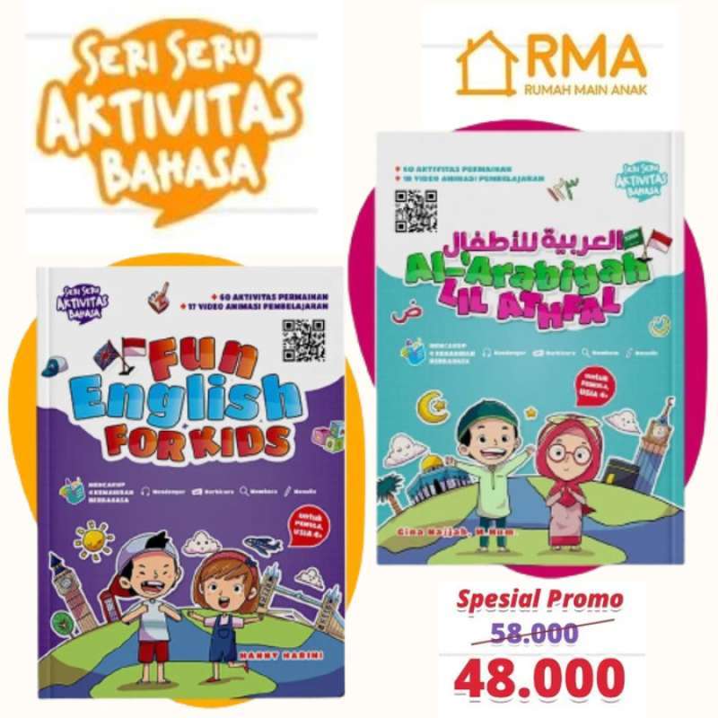 Promo Seri Seru Aktivitas Bahasa Fun English For Kids Rma Dan Bahasa ...