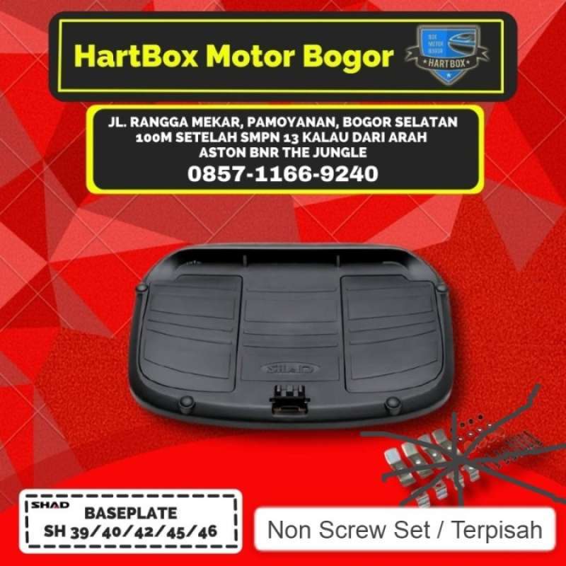 Promo Baseplate Tatakan Alas Box Motor Shad Sh39 Sh40 Sh45 Diskon 23% ...