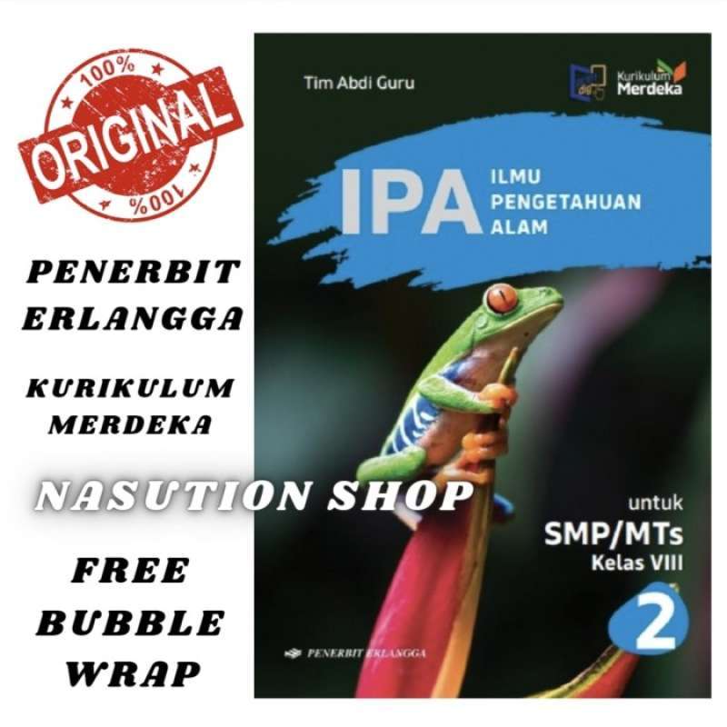 Promo Buku Ipa Kelas 2 / 8 Viii Smp/mts Erlangga Kurikulum Merdeka Original Diskon 27% Di Seller ...