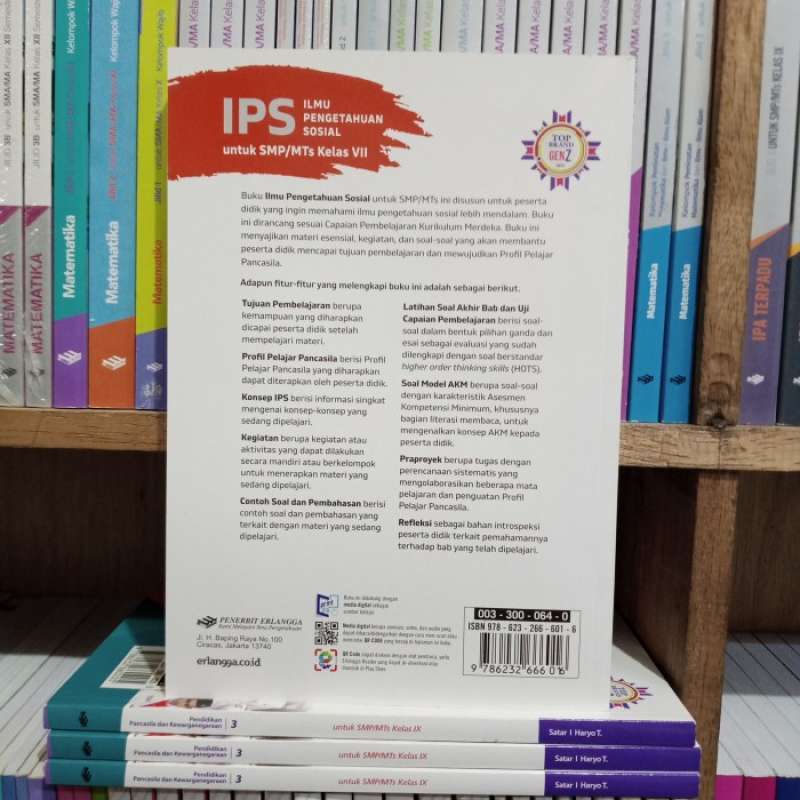 Promo Ips Ilmu Pengetahuan Sosial Kelas 1 Smp Kurikulum Merdeka Erlangga Diskon 28% Di Seller ...