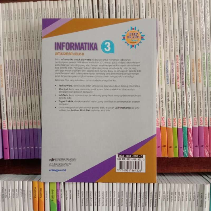 Promo Buku Informatika Kelas Ix/9 Smp K13 Revisi Erlangga Diskon 32% Di ...