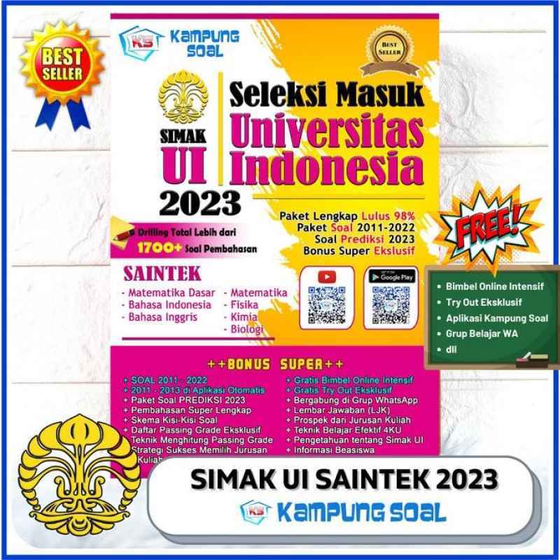 Promo Buku Pelajar / Simak Ui Saintek 2023 By Kampung Soal Non Cod ...
