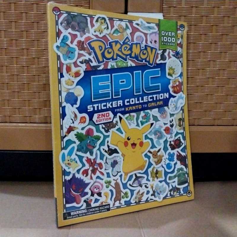 Promo Pokemon Epic Sticker Collection 2nd Edition: From Kanto To Galar ...