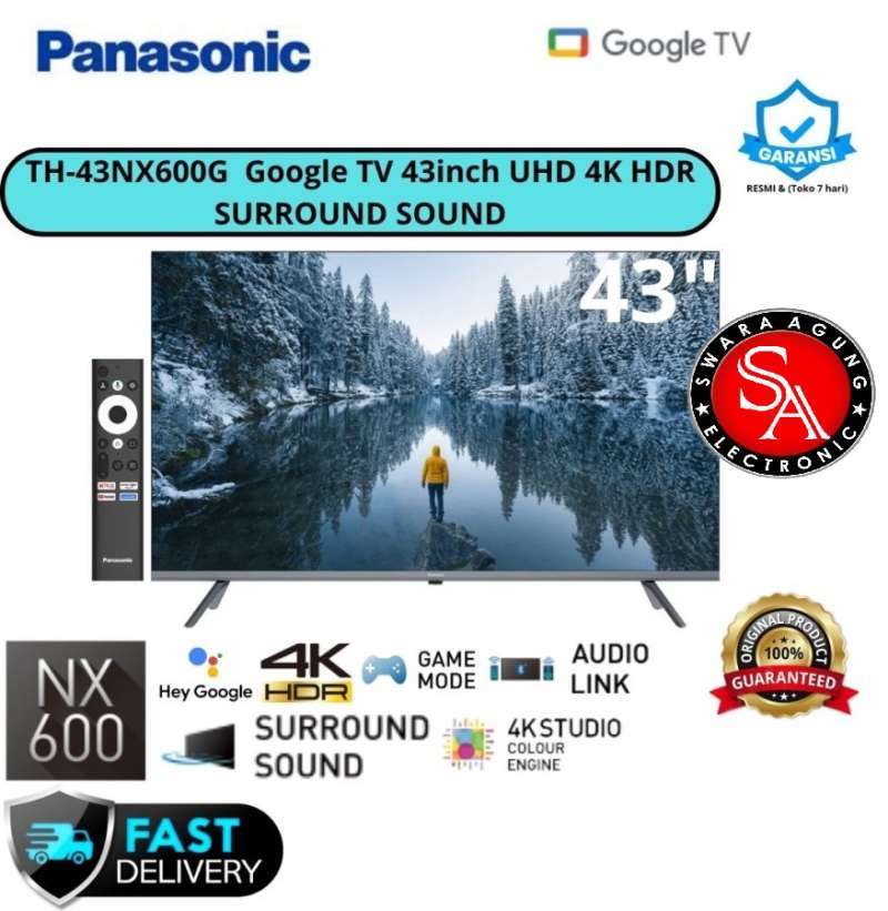 Promo Led Uhd 4k Google Tv 43 Inch Panasonic Type : 43nx600 - Android ...