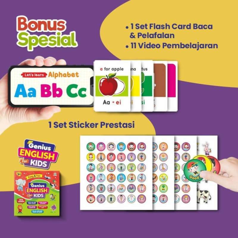 Promo Genius English For Kids (genkids) [untuk Usia 3thn+] Diskon 27% ...