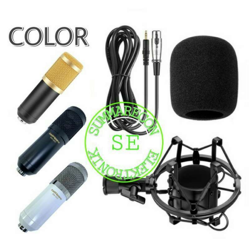 Promo Paket Mic Condenser Bm 800 With Soundcard Youtuber Bigo Recording ...