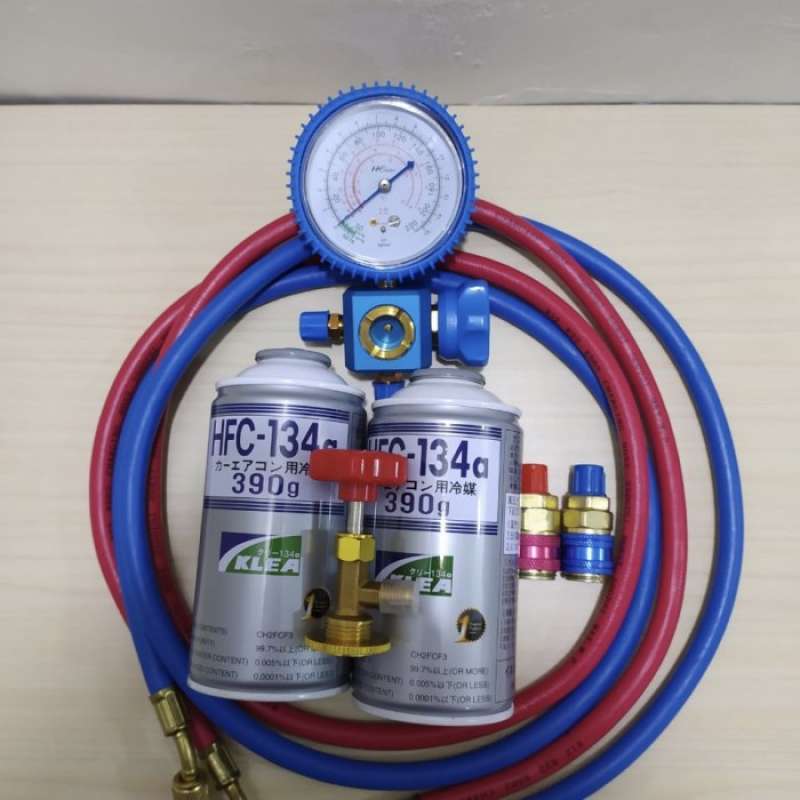 Promo Paket Isi Freon Mobil & Kulkas Pjg Slang 1.5 Mtr + 2 Kaleng Freon ...