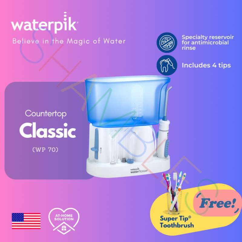 Promo Waterpik Classic Wp70 Water Flosser Irrigator Sikat Behel Ortho ...