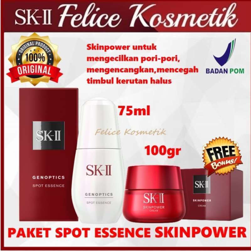 Promo Sk-ii Skii Sk2 Genoptics Spot Essence 75 Ml Rna Power Cream 100 Gr Diskon 23% Di Seller ...