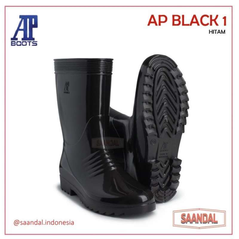 Promo Sepatu Boots Hitam Pendek Ap 1 Apd Safety Sepatu Proyek (bisa ...