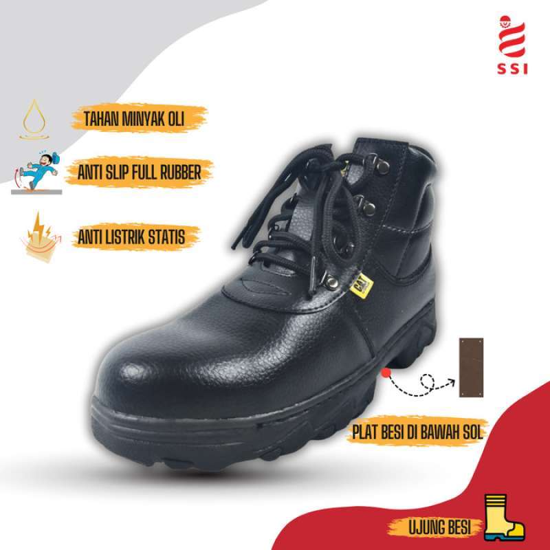 Promo Sepatu Safety Ujung Besi Caterpillar Sepatu Safety Proyek ...
