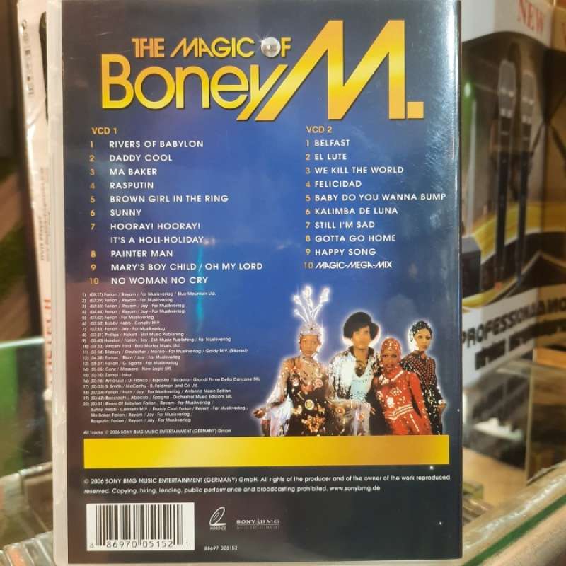 Promo Vcd. The Magic Of Boney M 2 Disc Diskon 23% Di Seller Melodiya ...