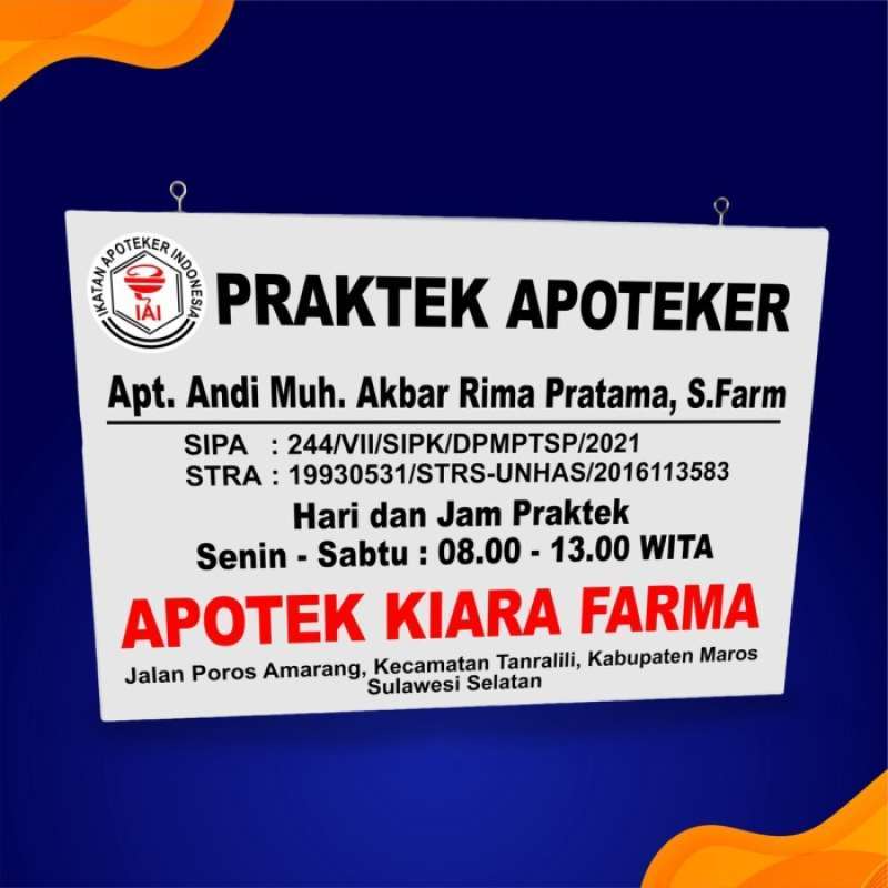 Promo Papan Nama Apotek / Apoteker Terbaru Diskon 23% Di Seller ...