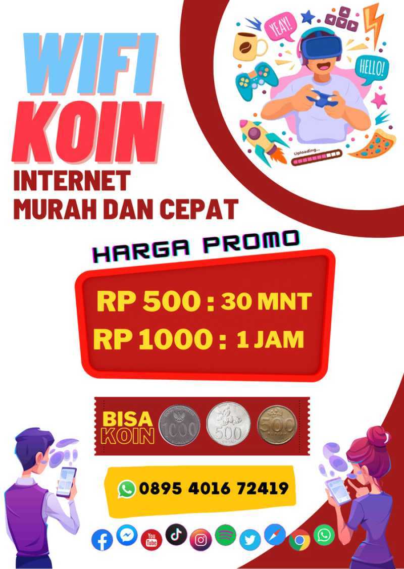 Jual Sticker Panduan Dan Spanduk Gantung Untuk Wifi Coin Di Seller ...