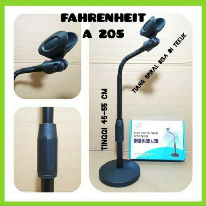 Promo Stand Mic Tiang Spiral Bisa Di Tekuk Untuk Mic Handheld Kabel ...