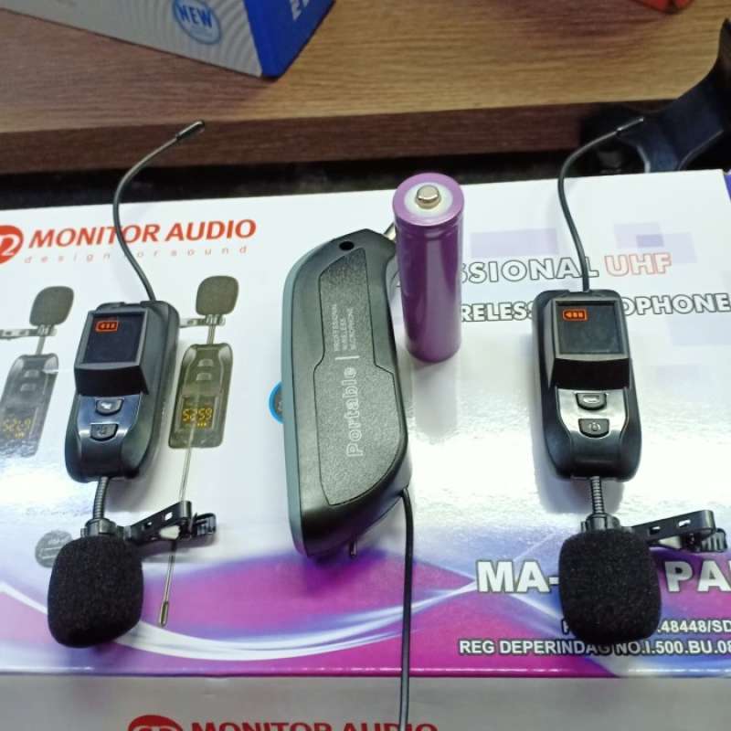 Promo Mic Wireless Monitor Audio Ma 200 Pap4 Clip On.bagus..mic Imam ...