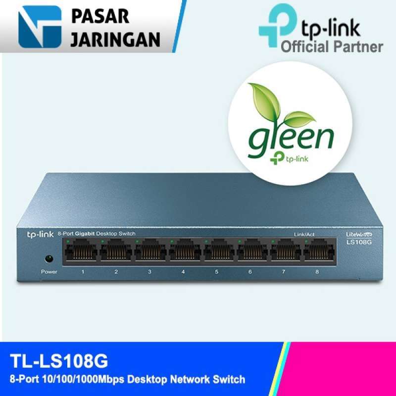 Promo Ls108g 8-port 10/100/1000mbps Desktop Switch Metal Case Diskon 23 ...