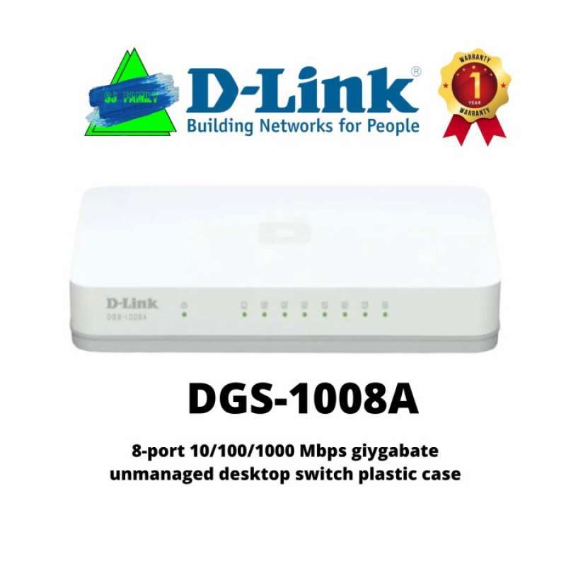 Promo Dgs-1008a 8-port Dlink Dgs1008a 8port Gigabit Switch Hub Diskon ...