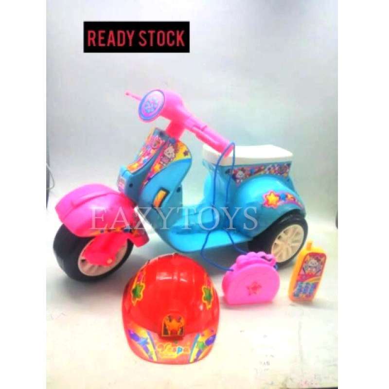 Promo Mainan Motor Anak Dorong Rode On Vespa Mini Kitty Cat 567 Bonus ...