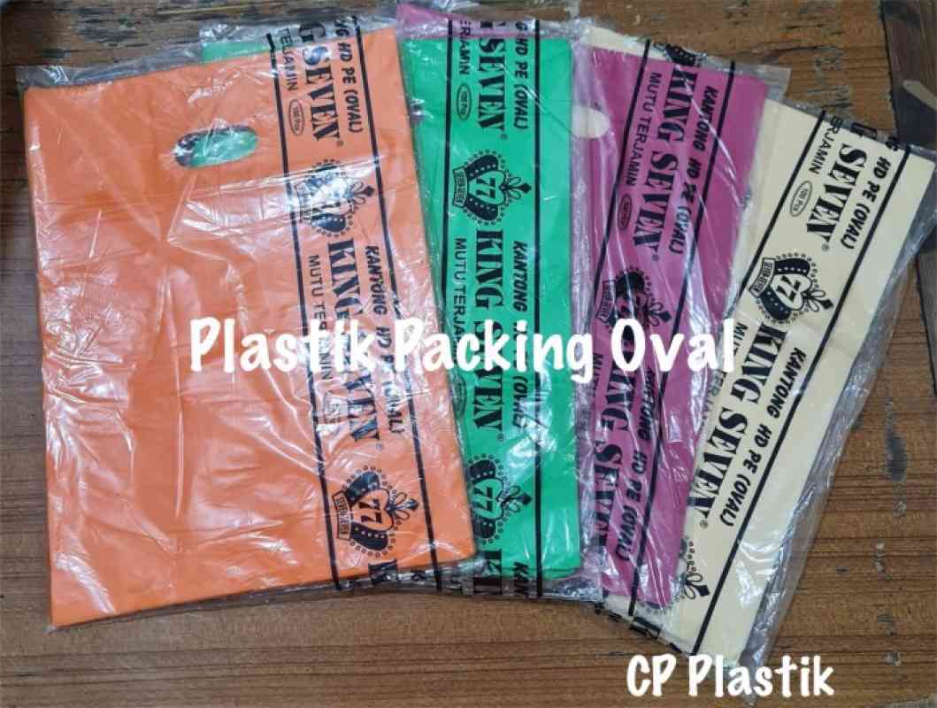 Promo Plastik Packing Oval Plong | Shopping Bag Uk. 25x35 (isi +/- 100 ...