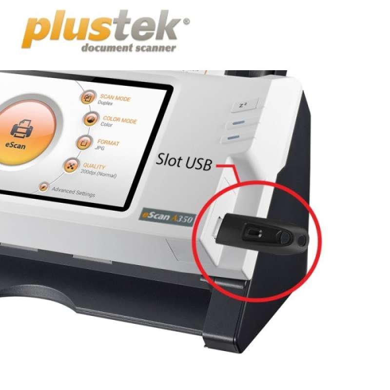 Promo Plustek Escan A350 - Wifi Network Usb Port Adf Scanner Diskon 23% ...