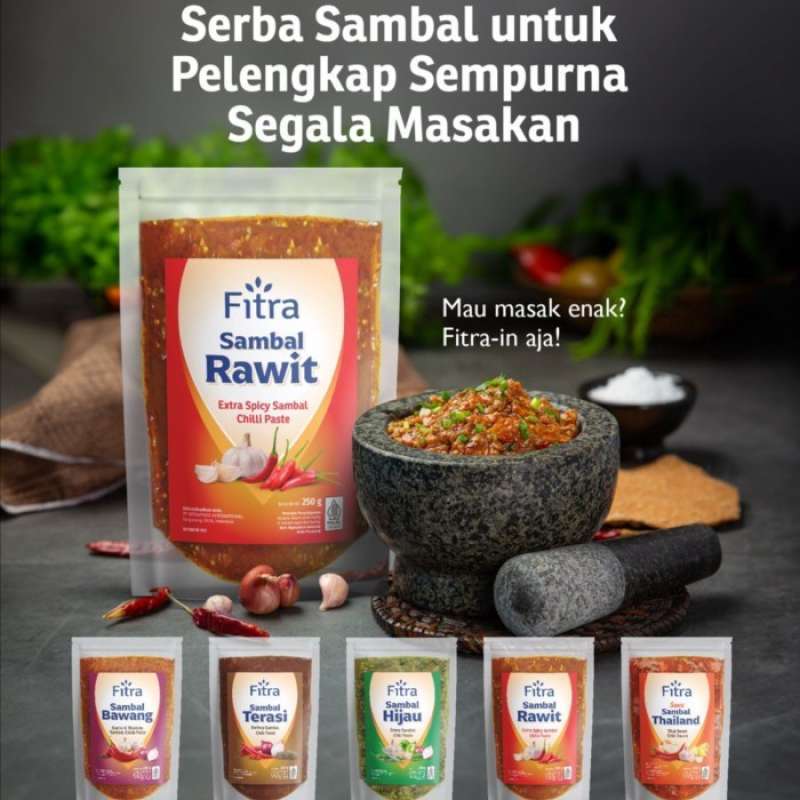 Jual Fitra Sambal Terasi Rawit Sambal Thailand Dan Bumbu Dasar Merah ...