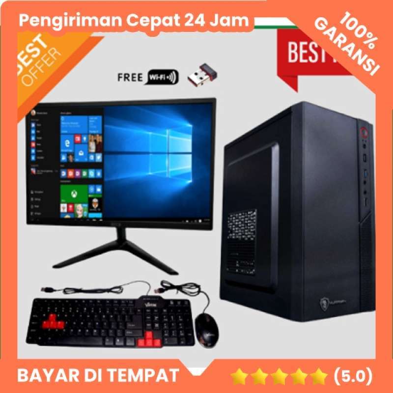 Promo Komputer Full Set Murah Intel Core I5 Ram 8gb Ssd 120gb Hdd 500gb Led 19 Cocok Buat Office ...
