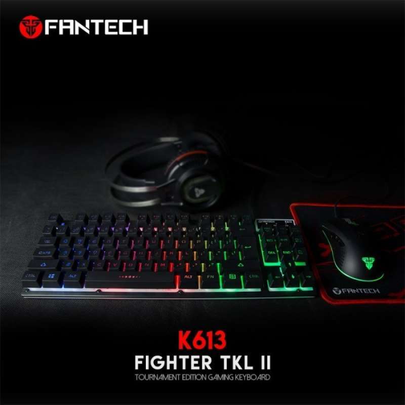 Promo 100% Produk Ori Fantech K613 Fighter Tkl Ii - Backlit Gaming ...