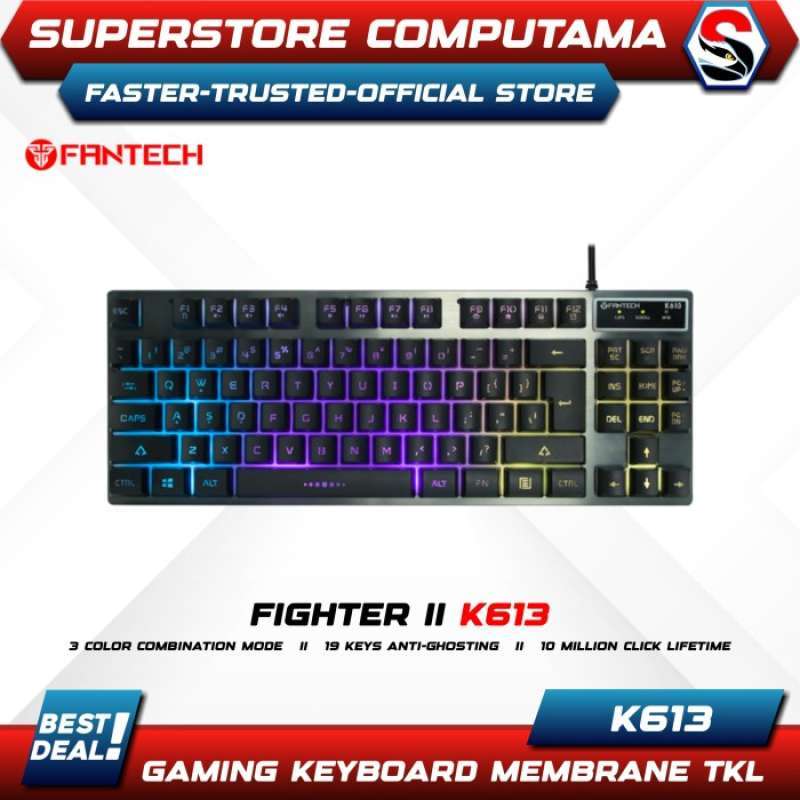 Promo 100% Produk Ori Fantech K613 Fighter Tkl Ii - Gaming Keyboard Diskon 23% Di Seller Frens ...