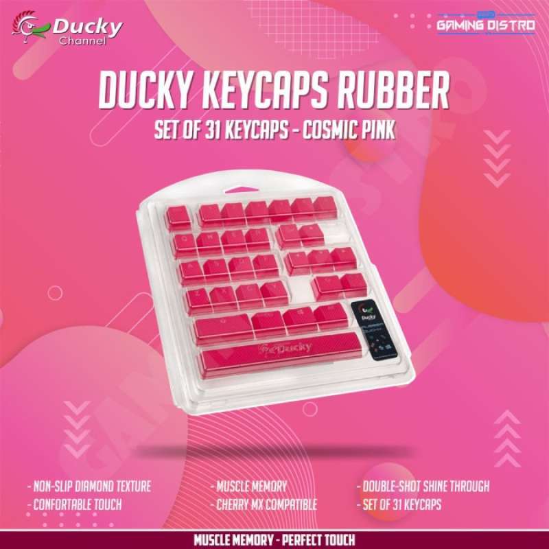 Promo 100% Produk Ori Keycaps Ducky - Rubber Double-shot 31 Keycaps ...