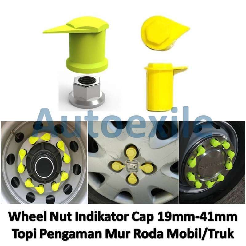 Jual Wheel Nut Indicator Cap 19 21 22 24 27 32 33 34 36 41 Mm Topi ...