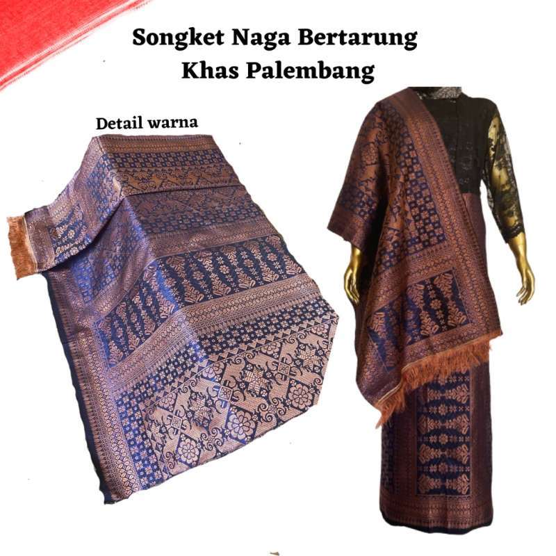 Jual Songket Pash - Songket Naga Bertarung Khas Palembang Berbagai ...