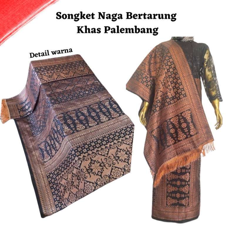 Jual Songket Pash - Songket Naga Bertarung Khas Palembang Berbagai ...
