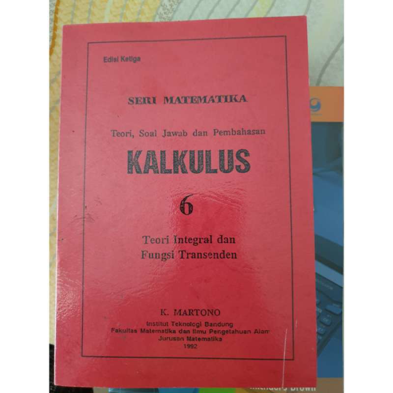 Jual Buku Kalkulus Itb, Teori+pembahasan+tanya Jawab Integral Dan ...