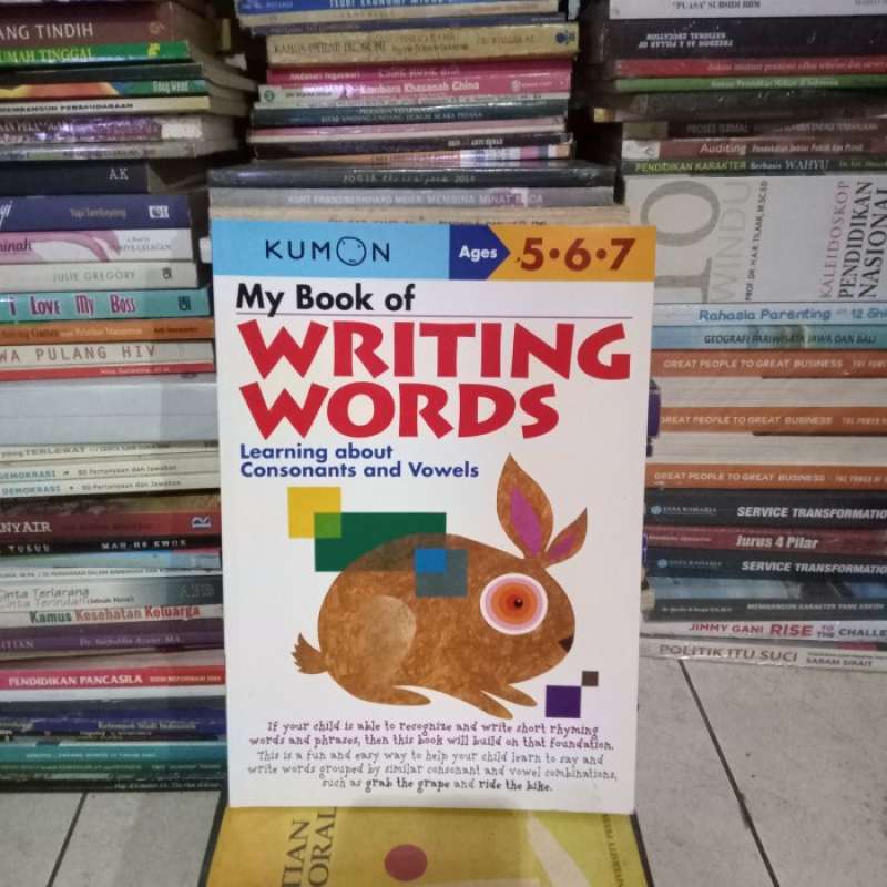 Jual Ori Buku A Kumon Workbook My Book Of Writing Words Ages 5.6.7 Di ...