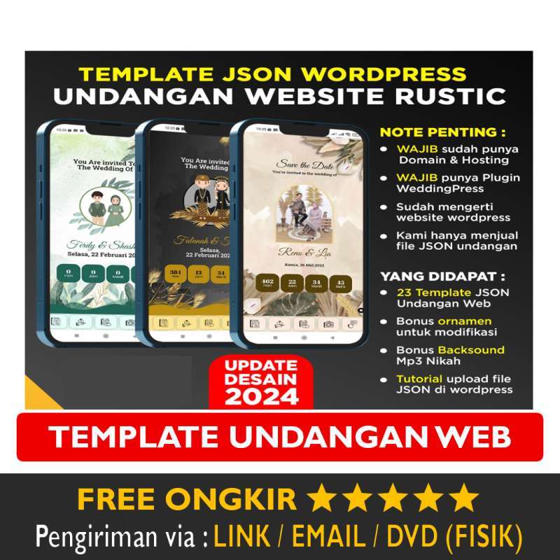 Jual Undangan Pernikahan Digital Website Original Murah - Harga Diskon Juli 2024 | Blibli